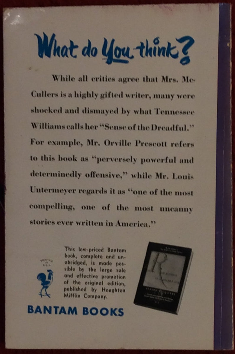 Reflections in a Golden Eye, Carson McCullers, Bantam Book #821, 1950* – Center For Lost Objects
